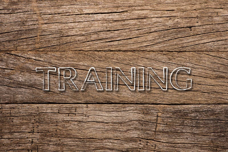 Training Written on White Background Stock Image - Image of competency ...