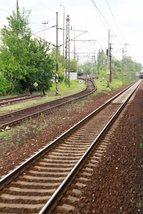 Trainline 1 stock image. Image of converging, country - 15542295