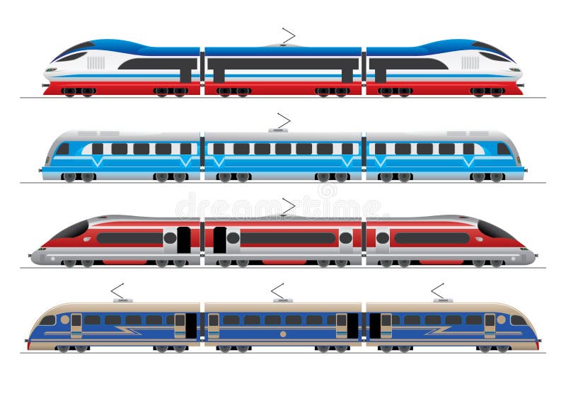 Modern high speed train . stock vector. Illustration of object - 23362908