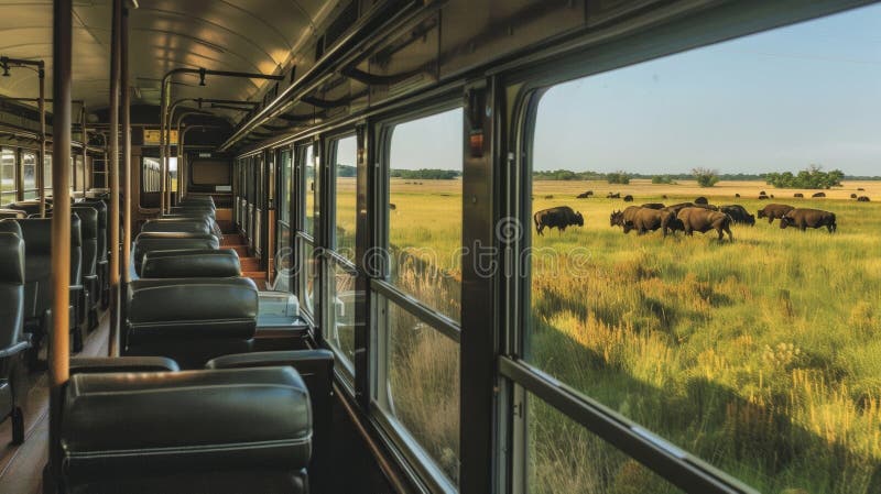 The Trains Panoramic Windows Offered a Perfect View of a Herd of ...