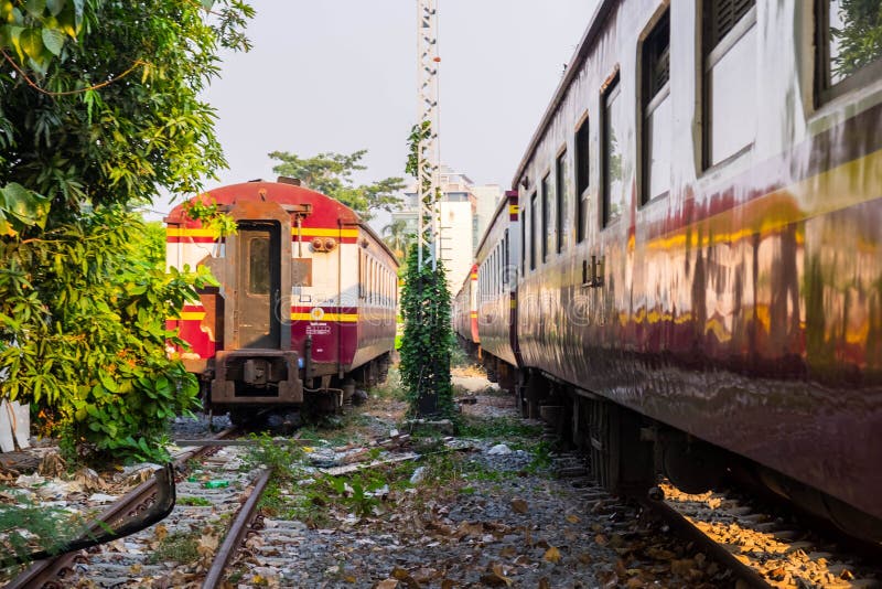 The Train Stops in the Maintenance Facility To Wait for Component ...
