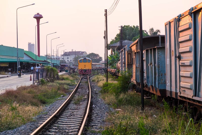 The Train Stops in the Maintenance Facility To Wait for Component ...