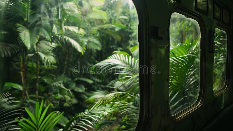 The Trains Windows Showcased a Diverse Array of Plant and Animal Life ...