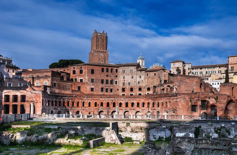 Trajanâ€™s Markets, Rome stock image. Image of civilization - 36679647