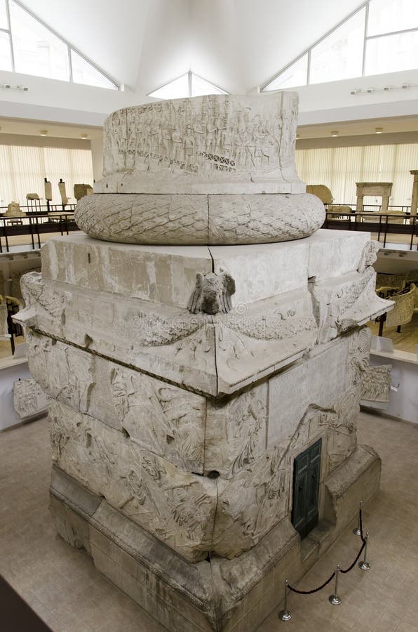 Trajan column replica stock photo. Image of romanian - 34007254