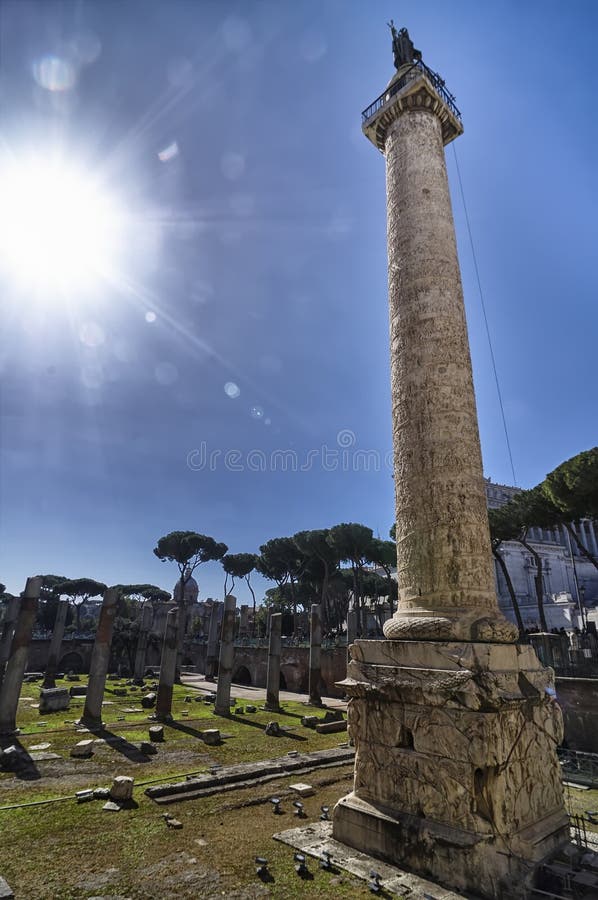 Trajan column stock photo. Image of building, culture - 271854214