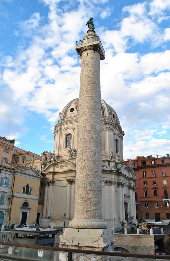 Trajan Column stock image. Image of ancient, column, work - 36398047