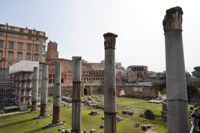The Trajan Forum, a Major Attraction in Rome Editorial Photography ...