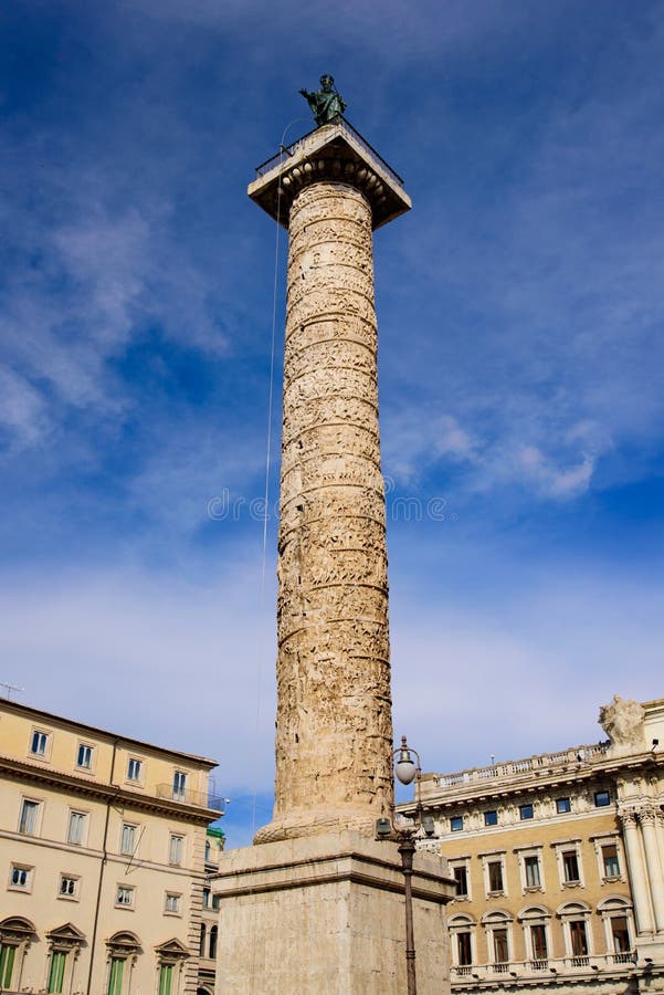 Trajan`s Column, a Column for Roman Emperor Trajan`s Victory in Rome ...