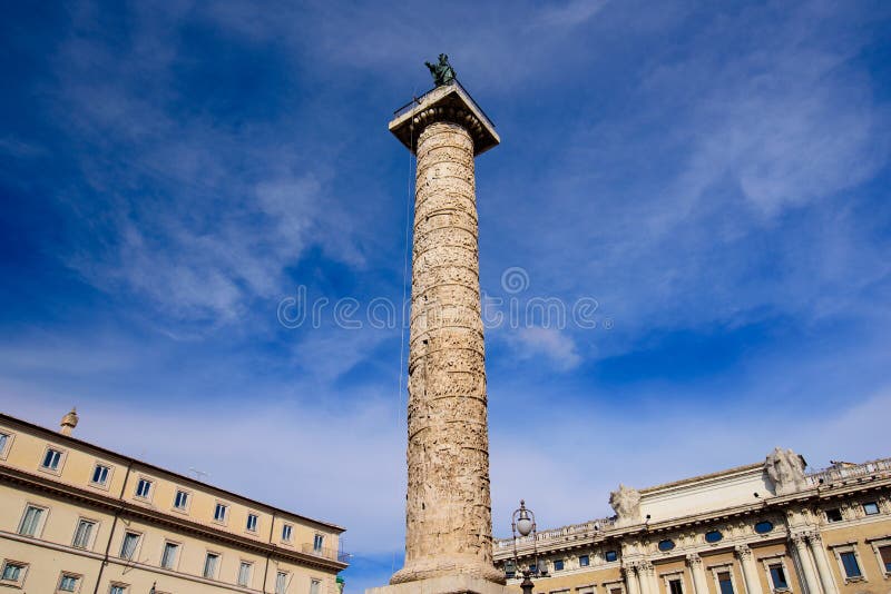 Trajan`s Column, a Column for Roman Emperor Trajan`s Victory in Rome ...
