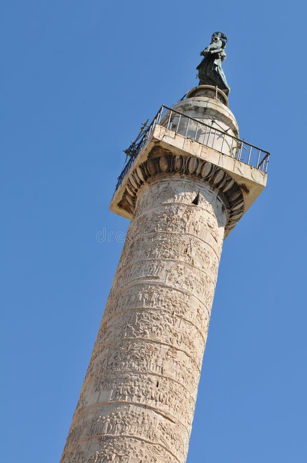 Trajan s Column, Rome stock photo. Image of detail, roman - 24741844
