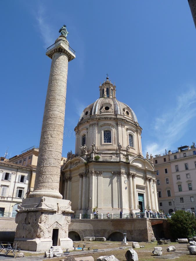 Trajan S Column, Rome, Italy Stock Photo - Image of city, facade: 248851080