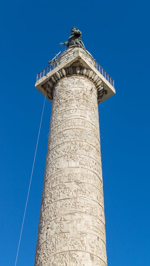 Trajan`s column in Rome stock photo. Image of tall, piazza - 101477966
