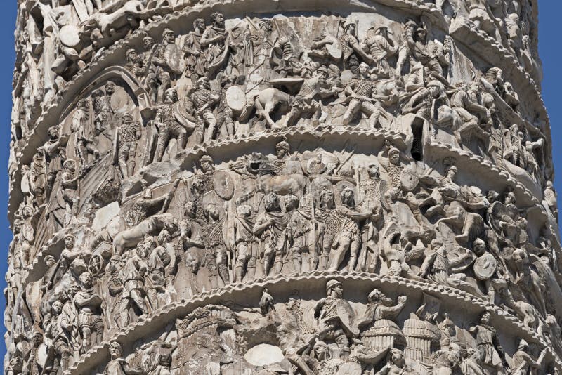 Trajan`s Column in Rome, Italy Stock Image - Image of europe, symbol ...