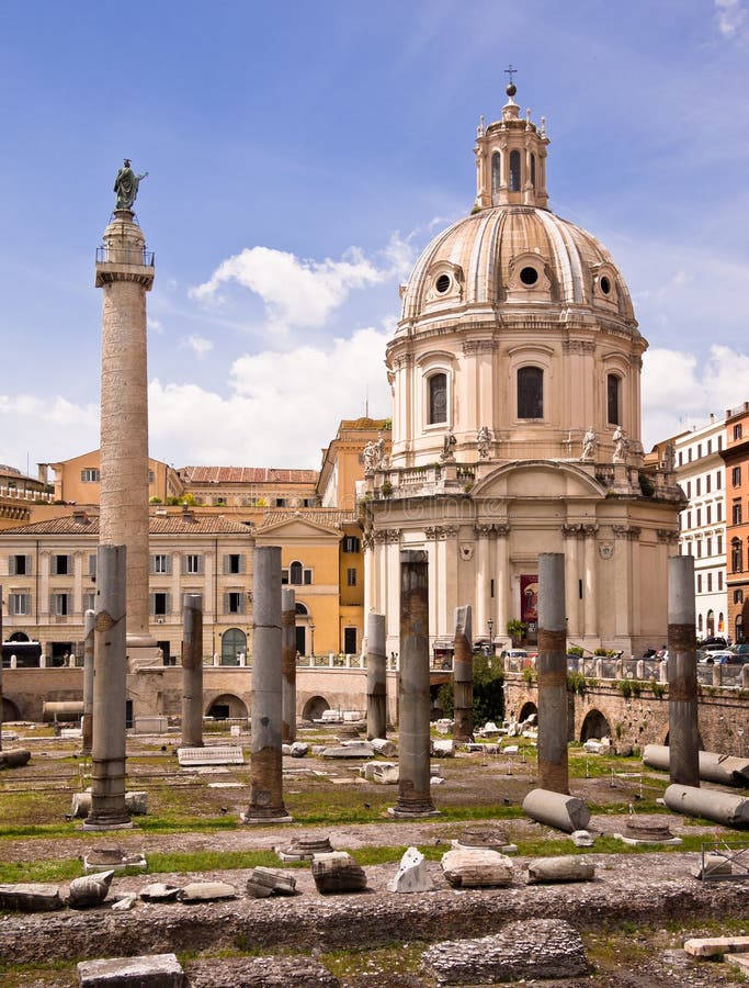 Trajan s Forum Rome Italy stock photo. Image of italy - 26631604
