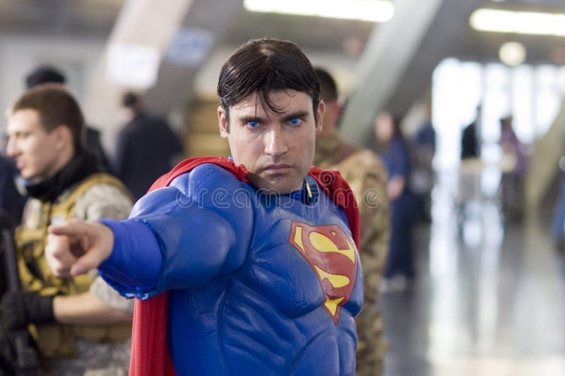 Traje do superman foto de stock editorial. Imagem de superman - 23694458