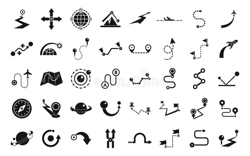 Trajectory Icons Stock Illustrations – 317 Trajectory Icons Stock ...