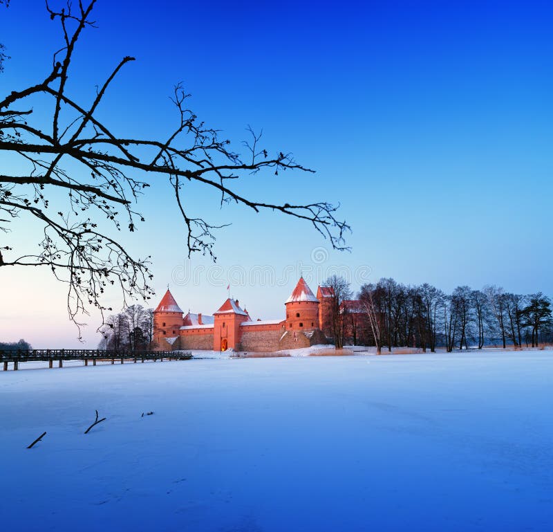 Trakai. stock image. Image of brick, national, medieval - 27190507