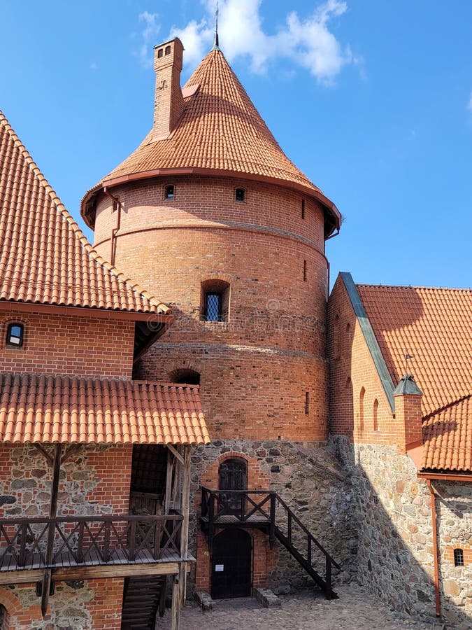 Trakai Castle in Lithuania editorial stock image. Image of trakai ...
