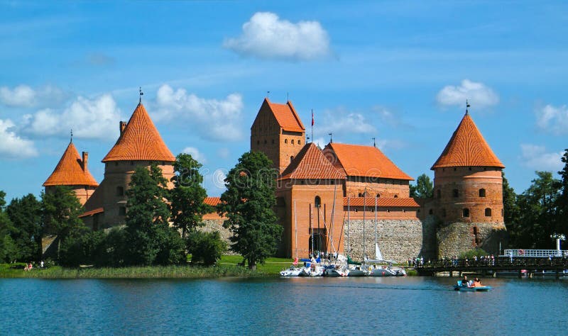 Trakai Castle stock photo. Image of ancient, boat, fort - 33169226