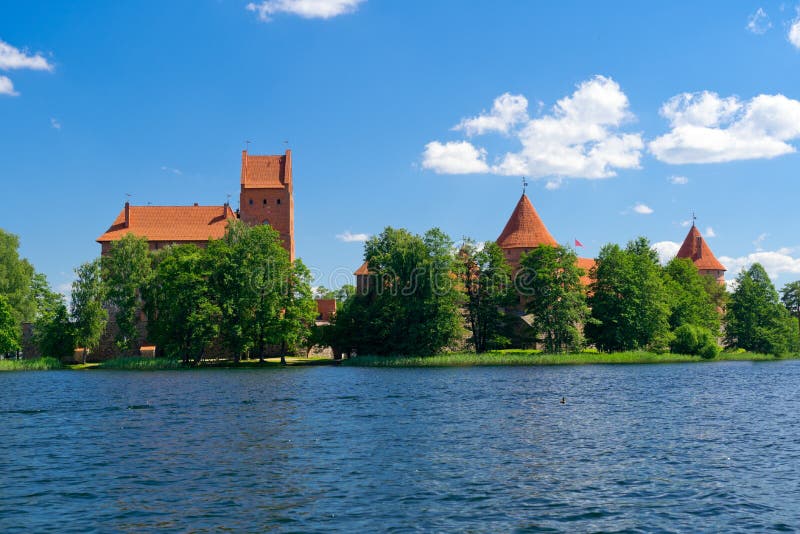 Trakai castle stock photo. Image of europe, lithuania - 256334302