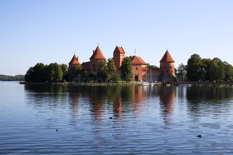 Trakai Island Castle In Lithuania Stock Photo - Image of europe, trakai ...