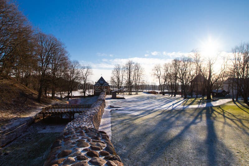 Trakai, Lithuania - 01 08 22: Trakai Hillfort Peninsula Castle ...