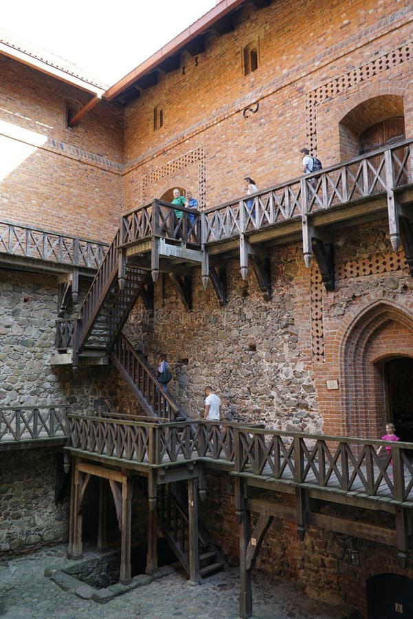 Medieval castle in Trakai editorial stock photo. Image of trakai ...