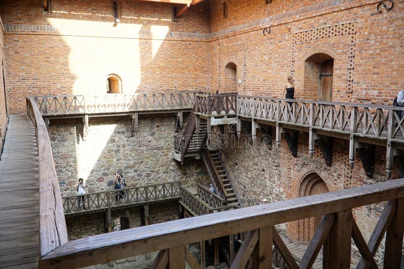 Medieval castle in Trakai editorial stock photo. Image of europe ...