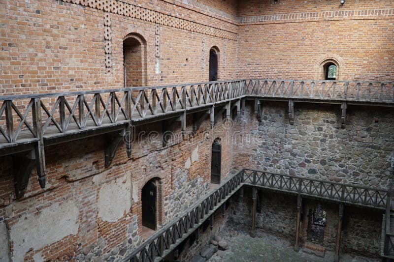 Medieval castle in Trakai editorial photo. Image of brick - 319378381