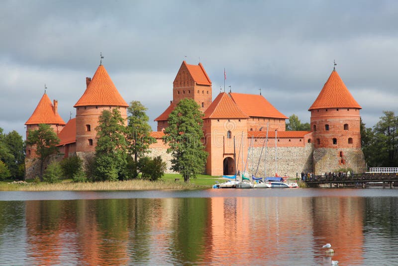 Trakai stock image. Image of buildings, fort, baltic - 34110421