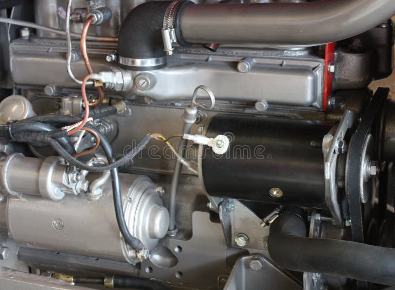 Traktormotor stockbild. Bild von fahrzeug, leistung, traktor - 13025127