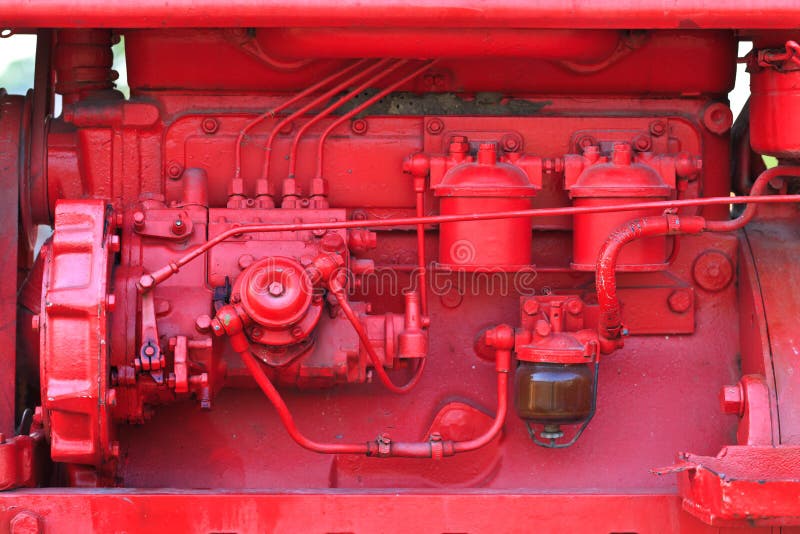 Traktor-Motor stockfoto. Bild von schablone, motorrad - 28663788