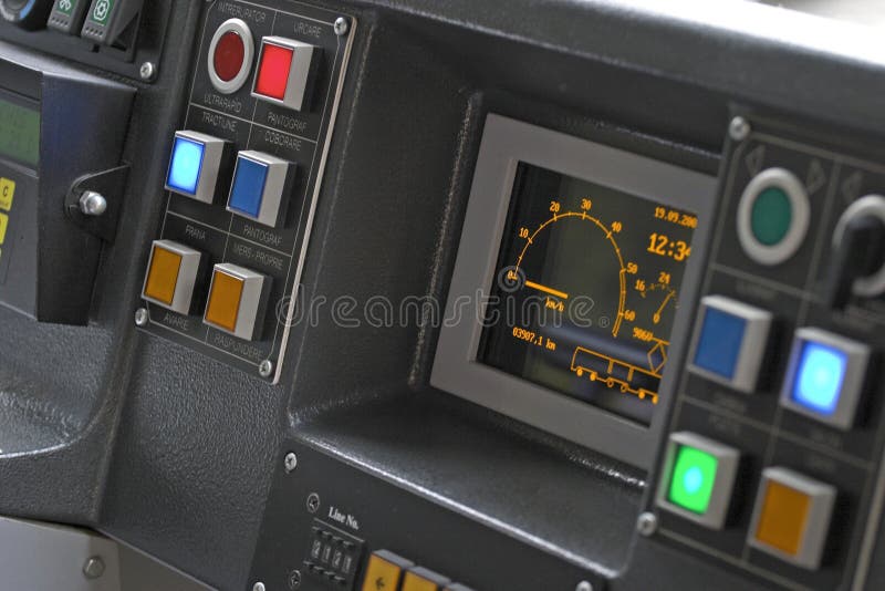 Electric Tram Control Board Stock Image - Image of cable, speed: 16849485