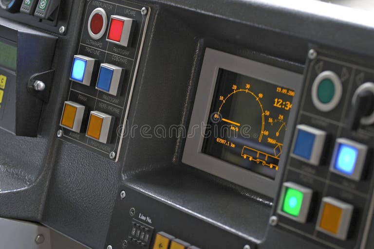 Electric Tram Control Board Stock Image - Image of cable, speed: 16849485