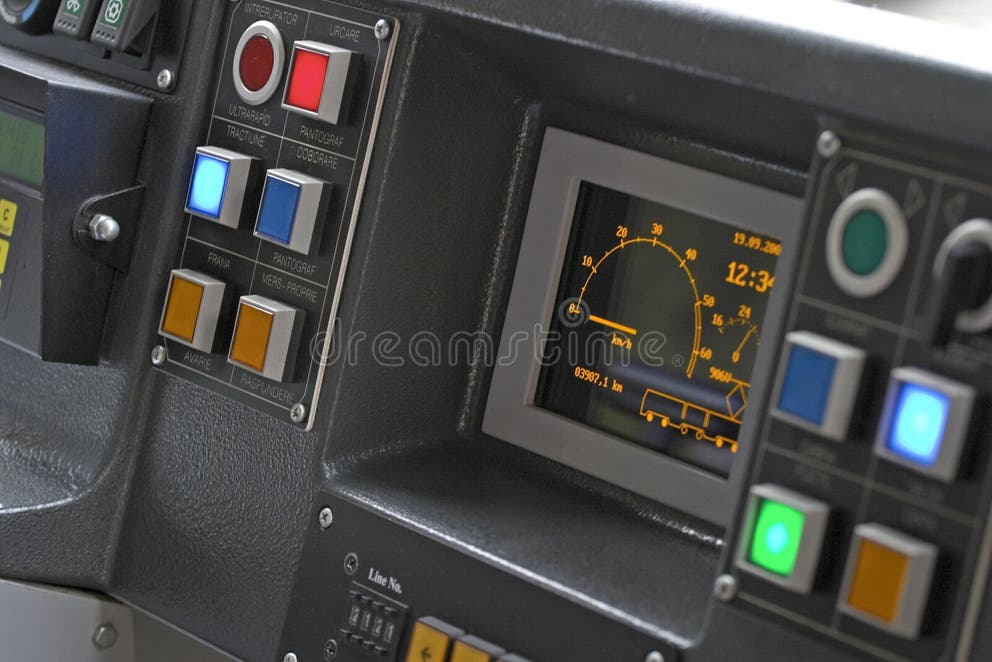Electric Tram Control Board Stock Image - Image of cable, speed: 16849485