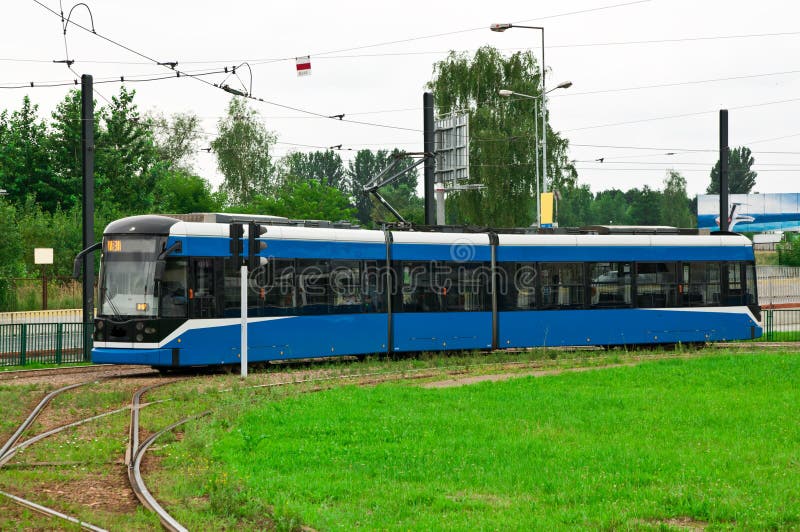 Tram in the depot stock image. Image of electric, track - 18206425