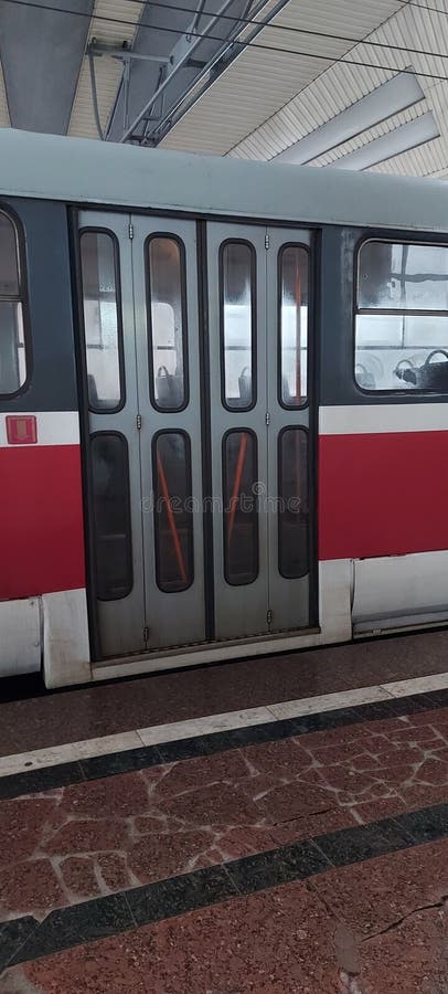 The Tram Doors are Closed until the Next Stop Stock Photo - Image of ...