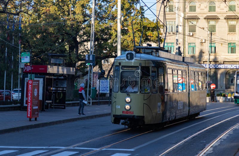 Tram in Iasi editorial photo. Image of public, urban - 263952976