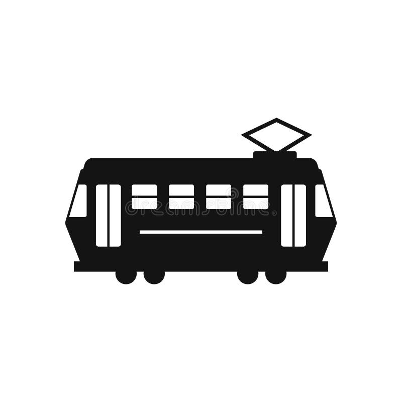 Tram Icon Design Template Vector Isolated Stock Vector - Illustration ...