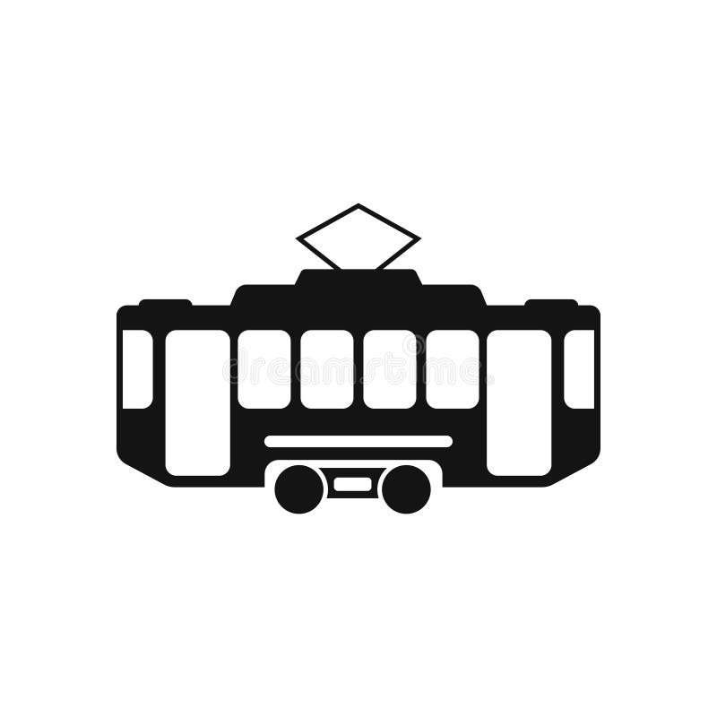 Tram Icon Design Template Vector Isolated Stock Vector - Illustration ...