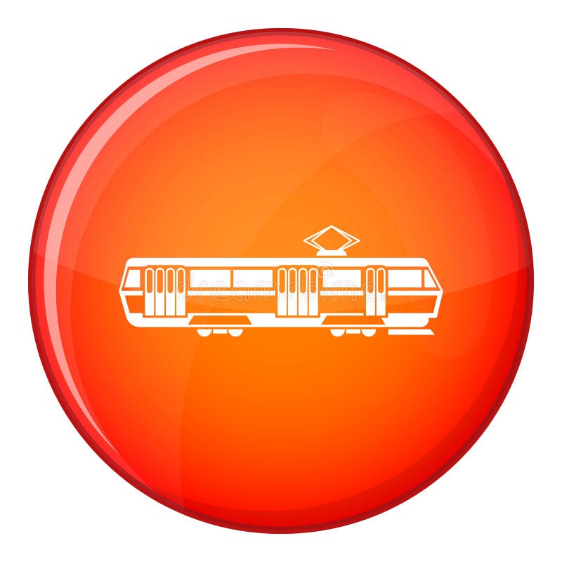 Tram icon green stock vector. Illustration of electrical - 106167719