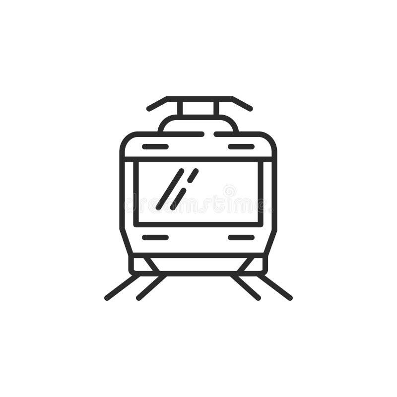 Tram Icon stock illustration. Illustration of electric - 393576565