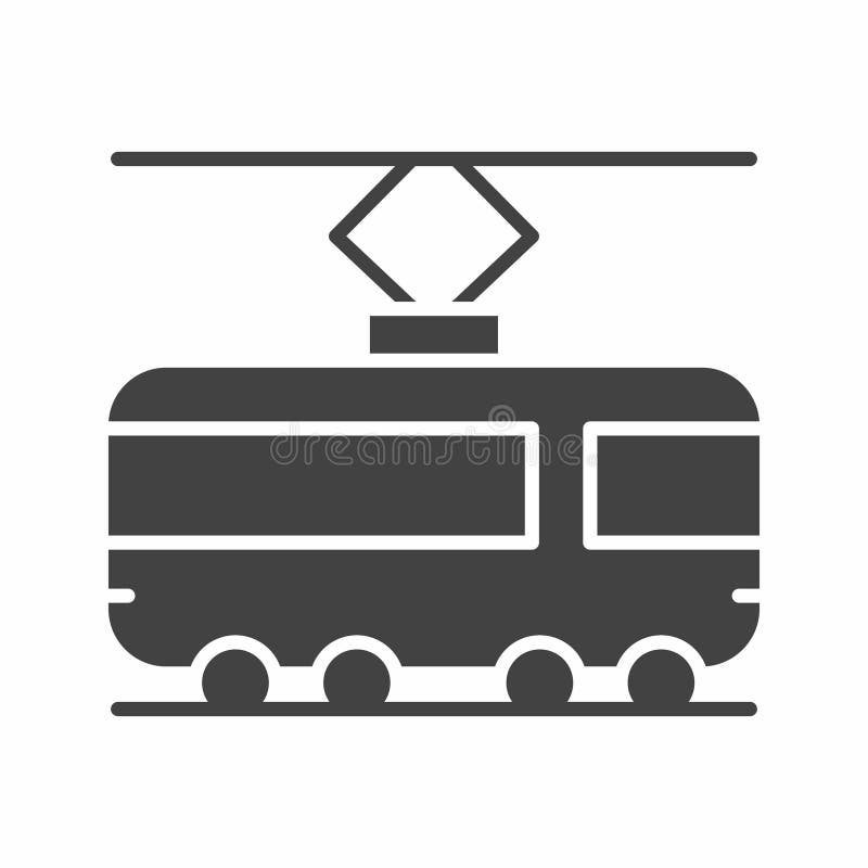 Tram icon vector image. stock vector. Illustration of transport - 337272613