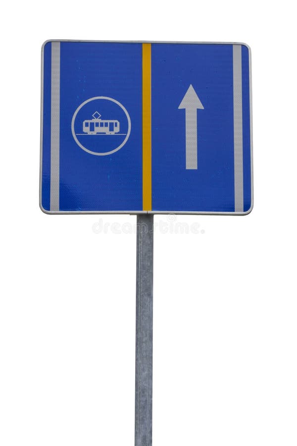 Tram Tracks And Road Markings Stock Image - Image of line, marking ...