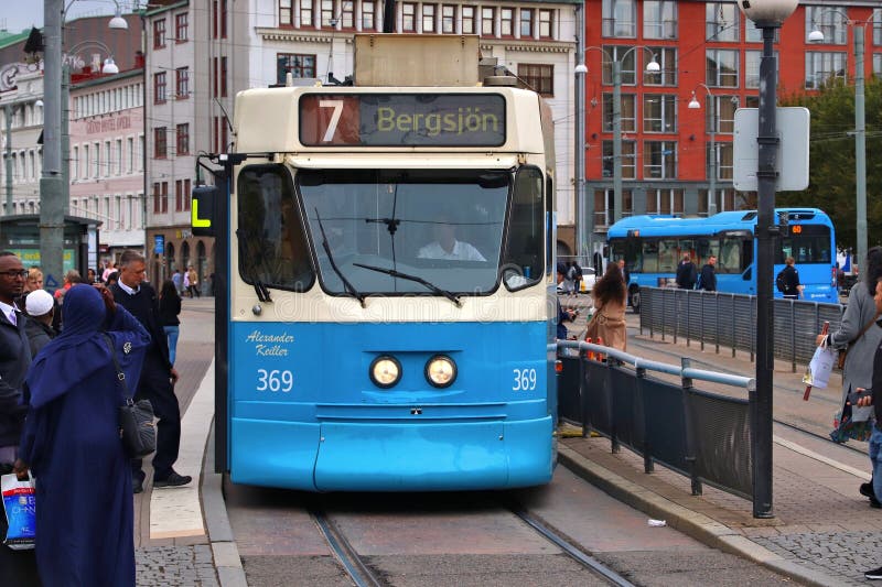 Tram Line in Gothenburg, Sweden Editorial Photography - Image of ...