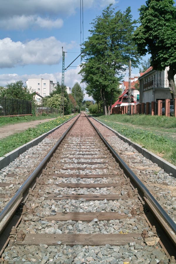 Tram lines. stock image. Image of pattern, grey, metal - 15100255