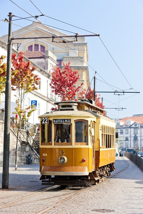 Tram, Porto stock photo. Image of urban, town, locations - 21972958