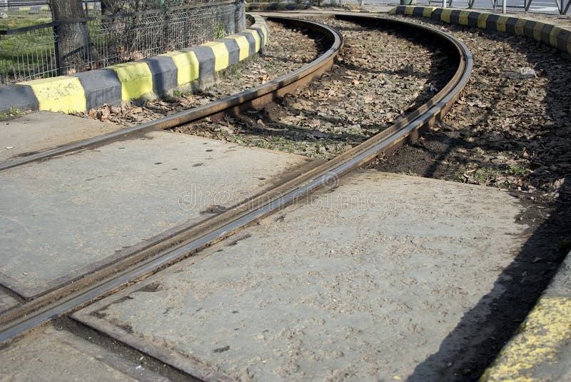 Tram rails stock image. Image of city, rail, rails, tram - 38160119