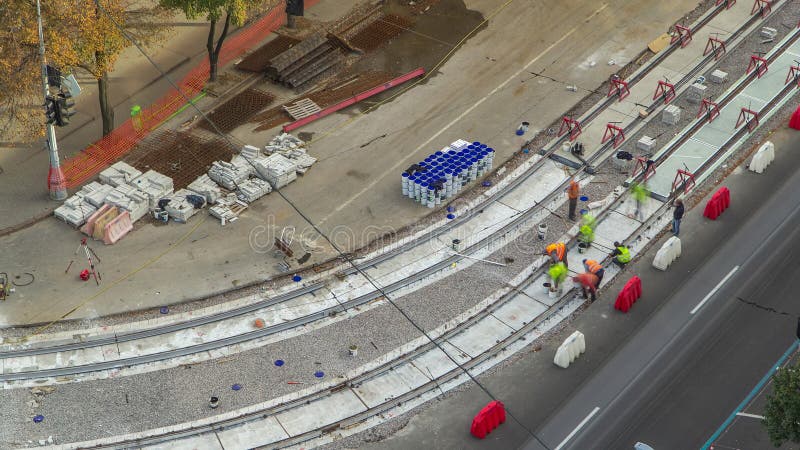 Tram Rails at the Stage of Their Installation and Integration into ...